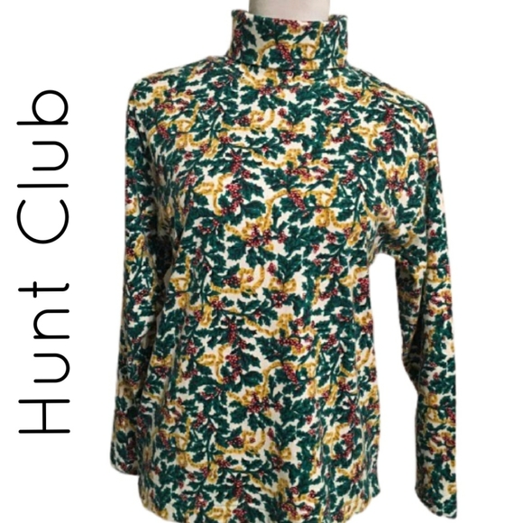 Hunt Club | Tops | Vintage Hunt Club Holly Pattern | Poshmark